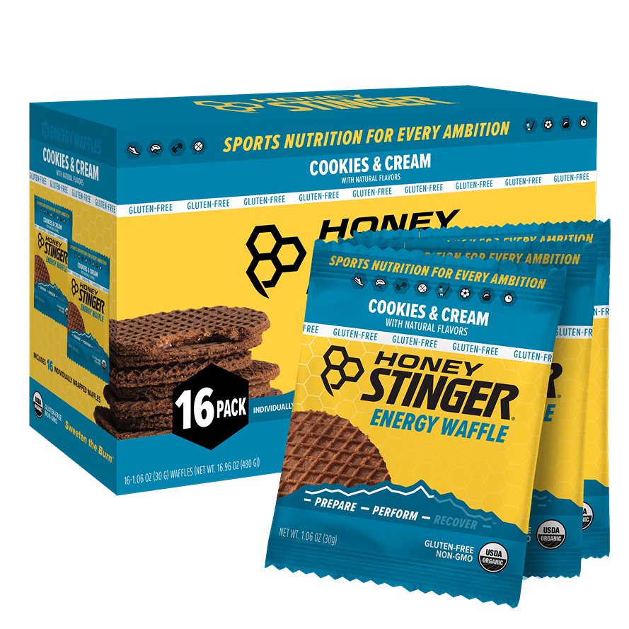 Cookies & Cream Waffle | Box of 16 | Honey Stinger